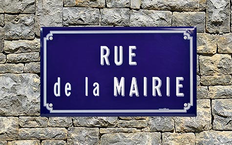 Plaque de rue aluminium - Fabrication 100% française - Signaux Girod